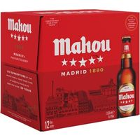 Mahou Cinco Estrella Lager Beer 12x330ml | Compare Prices