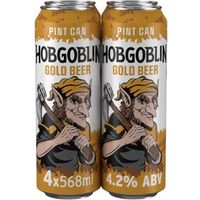 Hobgoblin Golden Ale 4 x 568ml Cans | Compare Prices